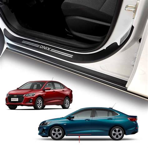KIT Completo Proteção ONIX PLUS 2023 2024 Soleira das Portas Mala