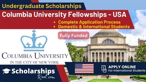 Columbia University Scholarships 2024 USA Fully Funded Undergraduate