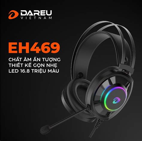Tai Nghe Dareu EH469 RGB USB 7 1 LED RGB Black