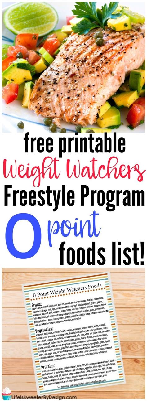 Weight Watchers Zero Point Foods List Free Printable For The New