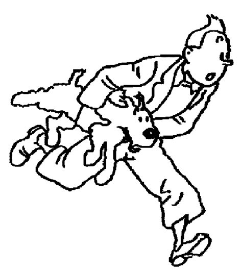 Coloriage Tintin 25767 Dessins Animés Dessin à colorier