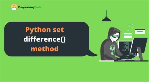 Python Set Difference Method Programming Funda