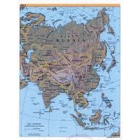 A Gran Escala Mapa Pol Tico De Asia Con Alivio Las Principales 10912