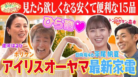ホリケンのみんなともだち ふれあい社会科見学遼河はるひ日向坂46平尾帆夏と家具家電ペット用品など何でも扱う総合メーカーへ2024
