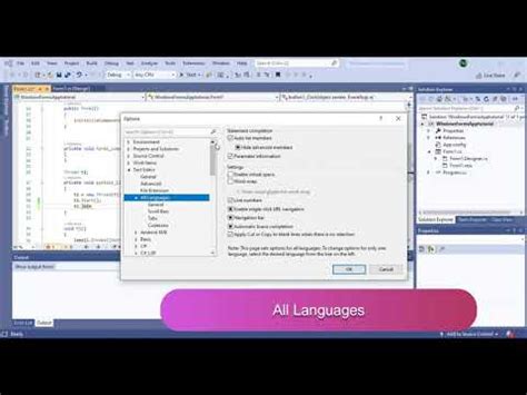 How To Enable Autocomplete Feature Of Visual Studio 2019 YouTube