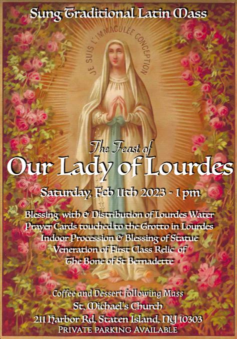 The Society Of St Hugh Of Cluny Post Topic Our Lady Of Lourdes To