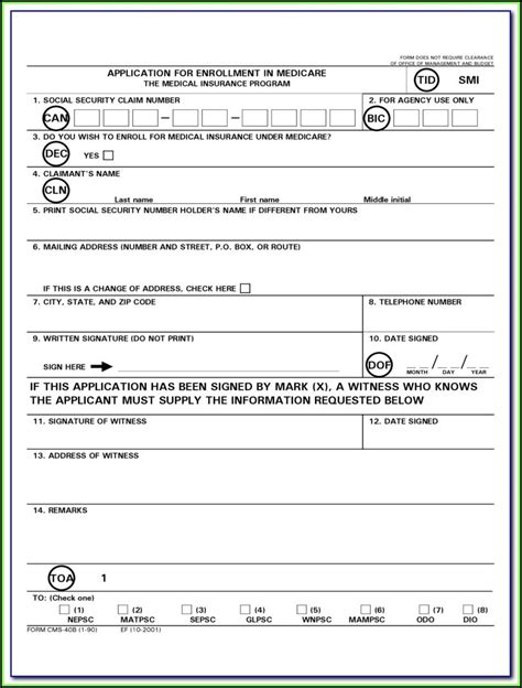 Medicare Part B Application Form Cms L564 Form Resume Examples