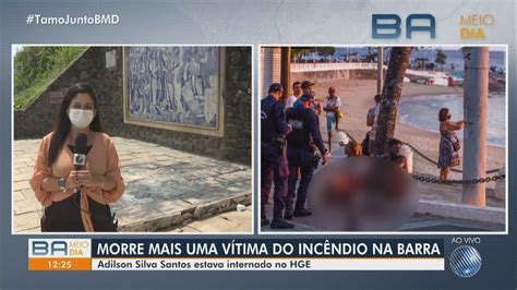Bahia Meio Dia Salvador Morre homem em situação de rua que ficou