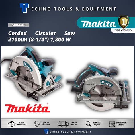 MAKITA 5008MG Corded Circular Saw 210mm 8 1 4 1 800 W 1 Year
