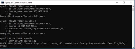 Mysql Drop Column Mysql Tutorial
