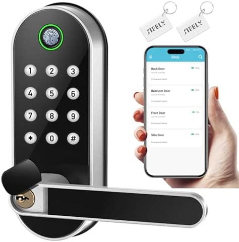 Serrure de porte intelligente à empreinte digitale Sifely avec code