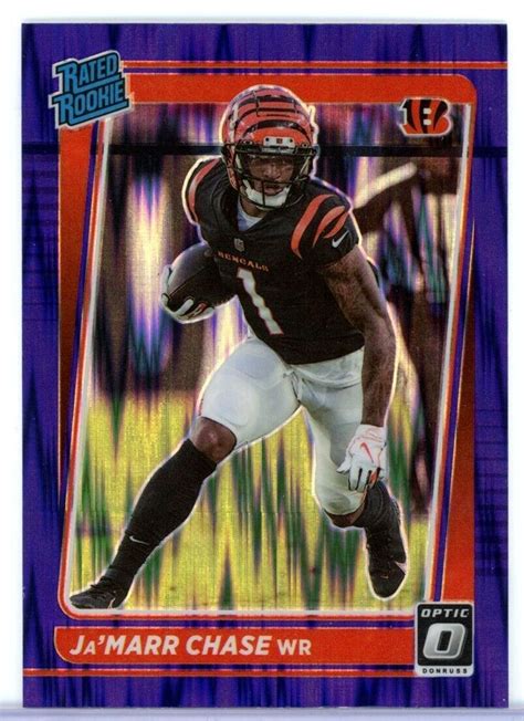 2021 Panini Donruss Optic Rated Rookie Purple Shock Prizm 207 Ja