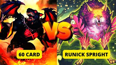 RUNICK SPRIGHT Vs 60 CARD DECK High Rated Dueling Book Yugioh YouTube