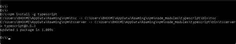 typescript installation and environment setup tektutorialshub