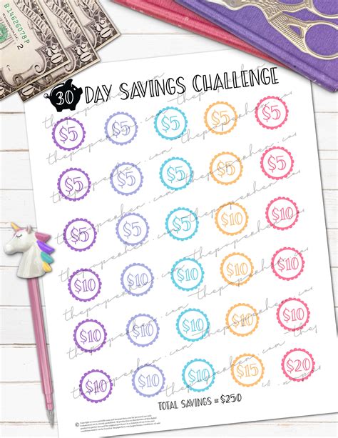 Day Savings Challenge Free Printable A Country Girl S Life