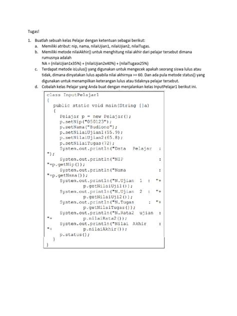 pemrograman berorientasi objek pdf