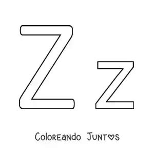 Dibujos De La Letra Z Para Colorear Gratis Coloreando Juntos