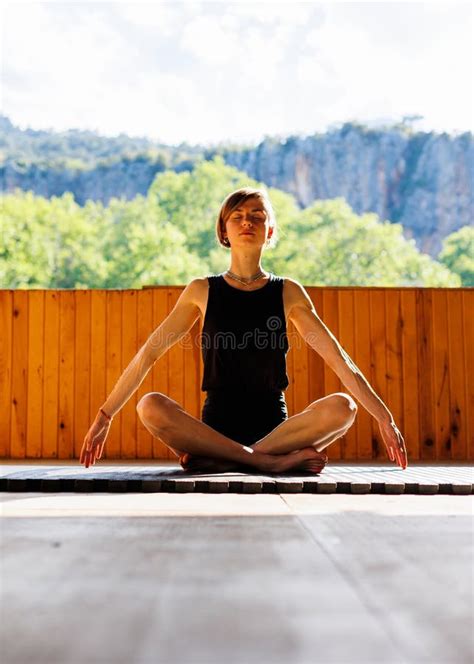 Yoga Woman Young Girl Is Doing Yoga Does Yoga Stock Image Image Of Lady Lifestyle 284049757