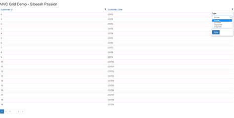 using mvc grid in mvc sibeesh passion