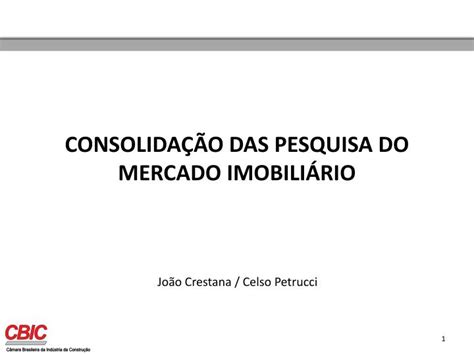 PPT CONSOLIDAÇÃO DAS PESQUISA DO MERCADO IMOBILIÁRIO PowerPoint