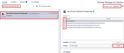get started with expander and accordion for xamarin f