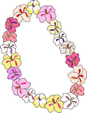 Luau Flowers Clip Art Borders Free Clip Art Library