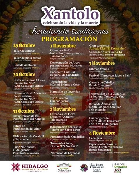 Lista La Cartelera Del Xantolo 2023 Noticias De Hidalgo Zunoticia