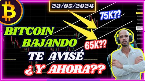 bitcoin al díaBITCOIN BAJANDOY AHORA 65K o REBOTE análisis de