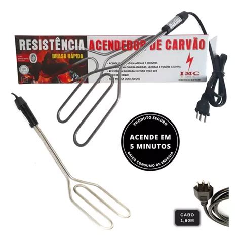 Acendedor Elétrico Para Churrasqueiras E Imc Lareiras Carvão