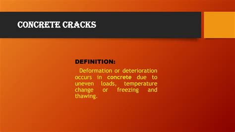 SOLUTION Cracks In Concrete Types Of Cracks In Concrete And Its