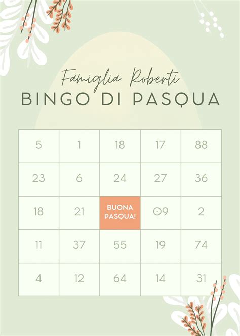 Crea Cartelle Bingo Da Stampare Gratis Canva