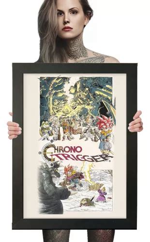 Quadro Emoldurado Poste Chrono Trygger Rpg Classico A2 Parcelamento