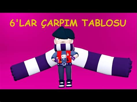 BRAWL STARS ÇARPIM TABLOSU VE RİTMİK SAYI SAYMA 6 LAR