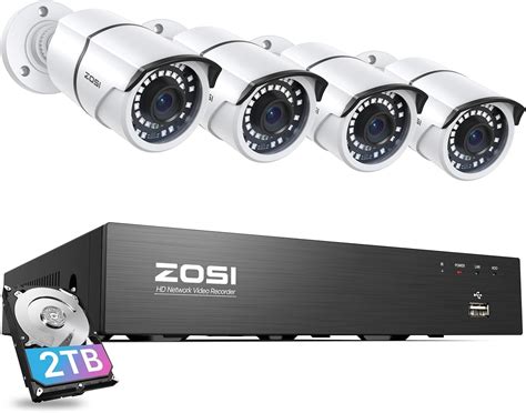 ZOSI Sistema de cámara de seguridad para el hogar PoE de 8 canales 4K