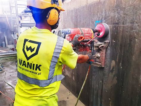 Wiercenie W Betonie Realizacje Grupa Wanik
