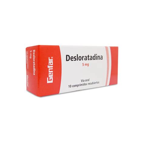 DESLORATADINA 5 MG GENFAR CAJA X 10 TABS Farmavida Droguería Online
