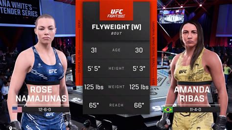 UFC Fight Night 240 Rose Namajunas Vs Amanda Ribas UFC 5 FW Fight