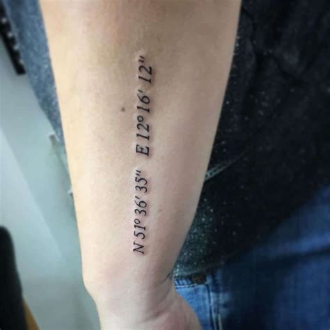 101 Amazing Coordinate Tattoo Designs You Need To See Coordinates