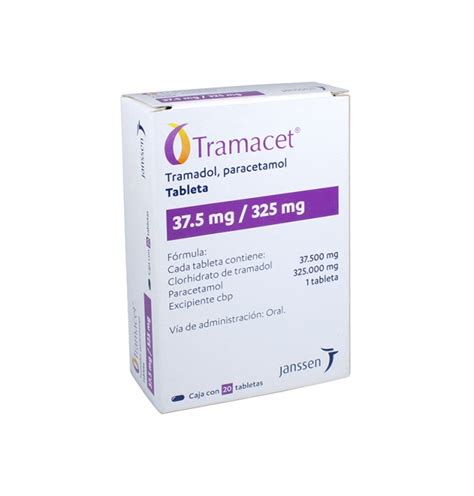 TRAMACET 37 5MG 325MG CON 20 TABLETAS