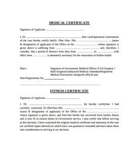 21 Free Medical Certificate Templates Word Excel Formats
