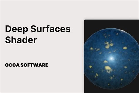 Deep Surfaces Shader Volumetric Ice Crystal And Gem Effects For