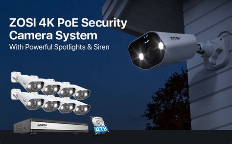 Amazon ZOSI 16CH 4K Spotlight PoE Security Camera System H 265