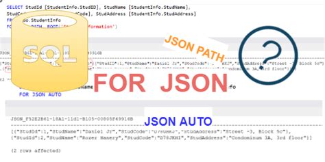 SQL Server FOR JSON Clause SQL Skull