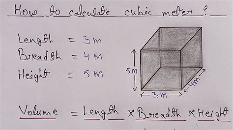 Mise à jour 46 imagen formule mètre cube fr thptnganamst edu vn