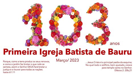 Tempo De Retomada 103 Anos Da PIB De Bauru YouTube