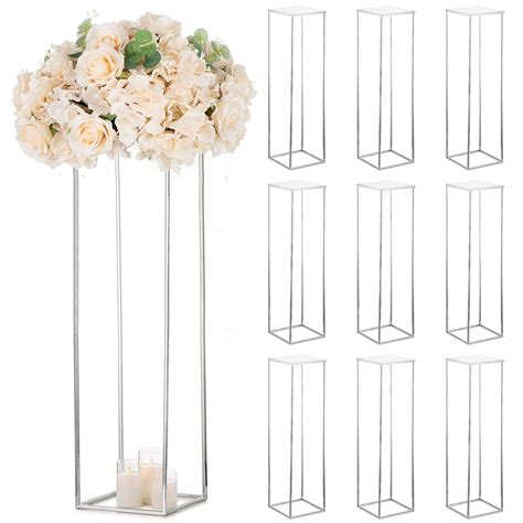 Sziqiqi Tall Vases Wedding Centerpieces For Tables Pcs Metal