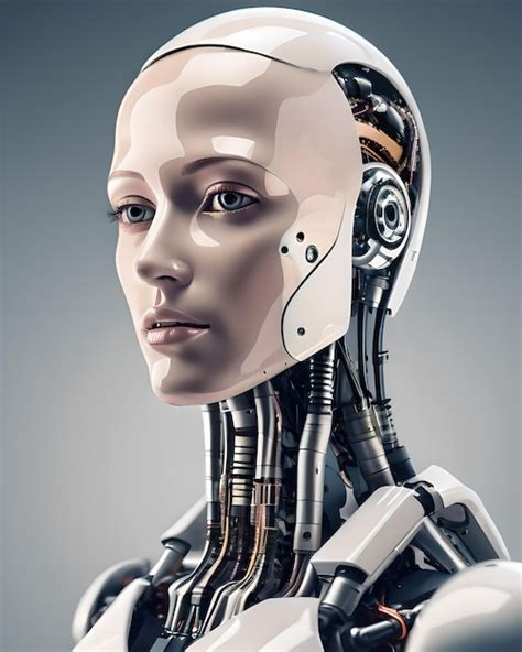 Premium AI Image Artificial Intelligence Concept With Humanoid Robot