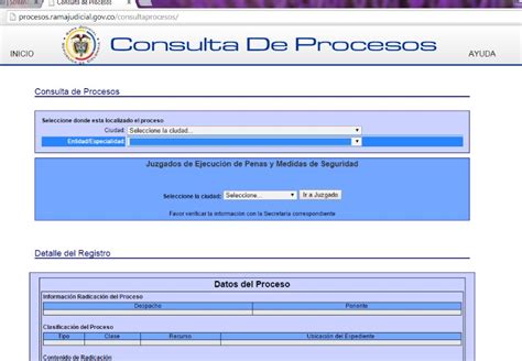 Consulta procesos rama judicial en línea