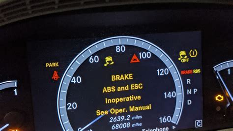 Run Flat Inoperative ABS ESP Malfunction On Mercedes Benz