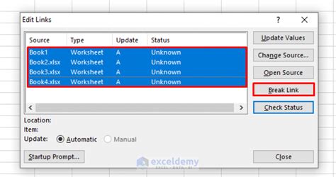 How To Remove External Links In Excel Exceldemy